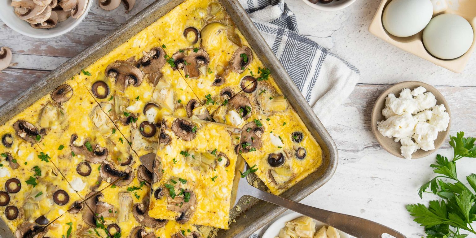 Sheet Pan Vegetable Frittata - Yuka