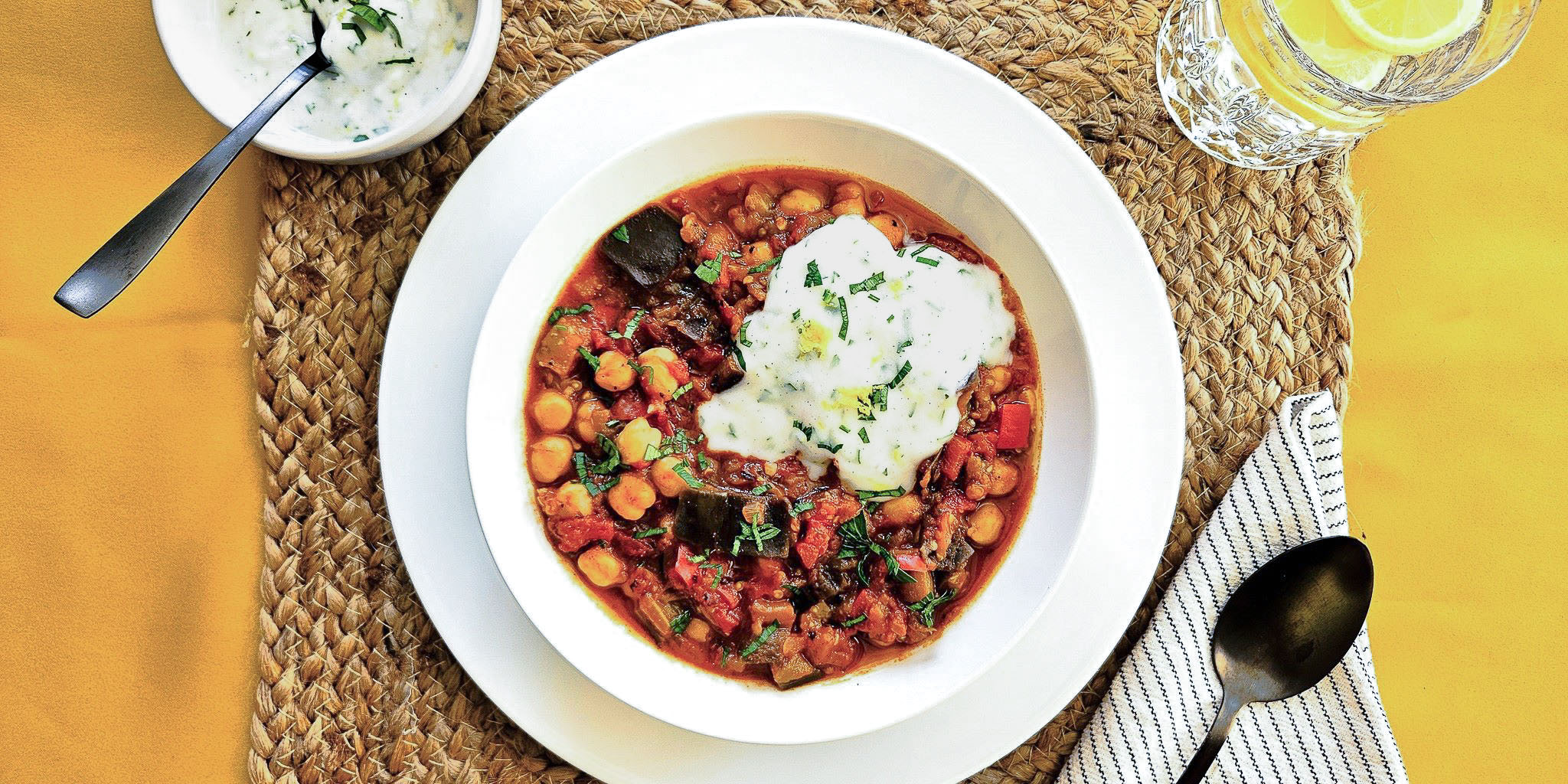 Eggplant & Chickpea Chili - Yuka